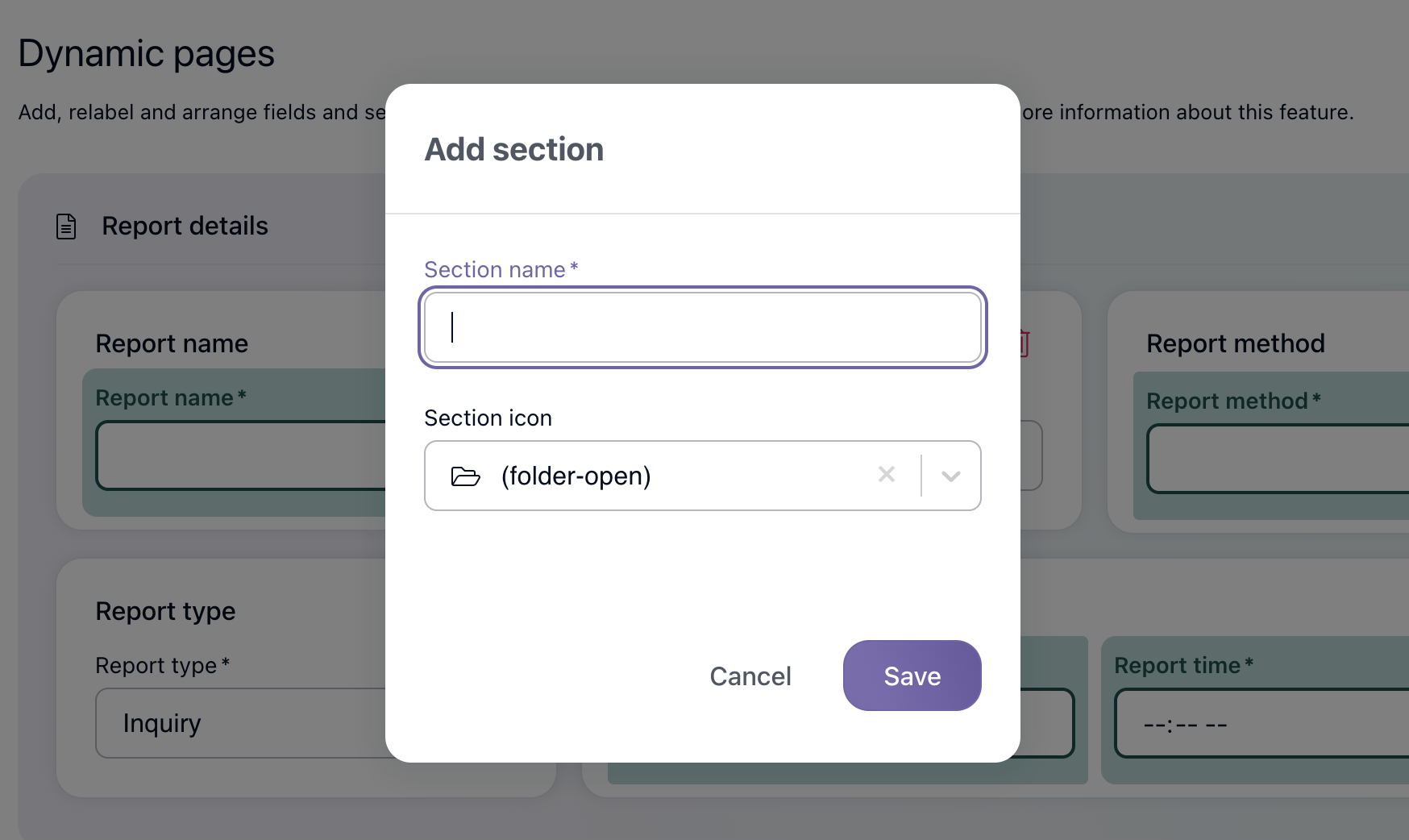 Customizing Intake with Dynamic Pages